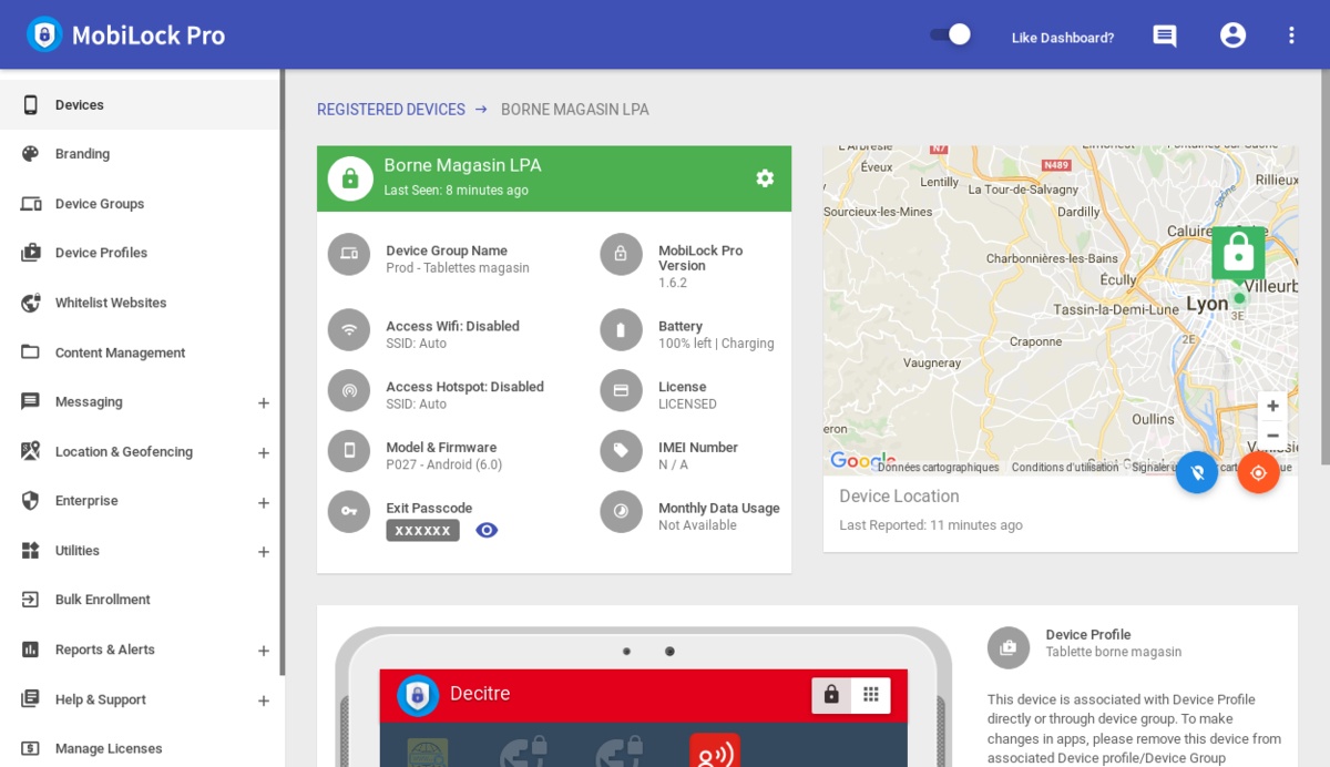 Mise en place d'une borne magasin